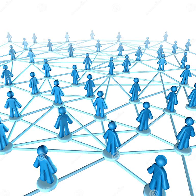 Networking Comunication Connection Stock Illustration - Illustration of ...