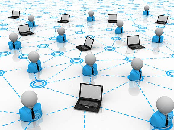 Networking concept stock illustration. Illustration of professional ...