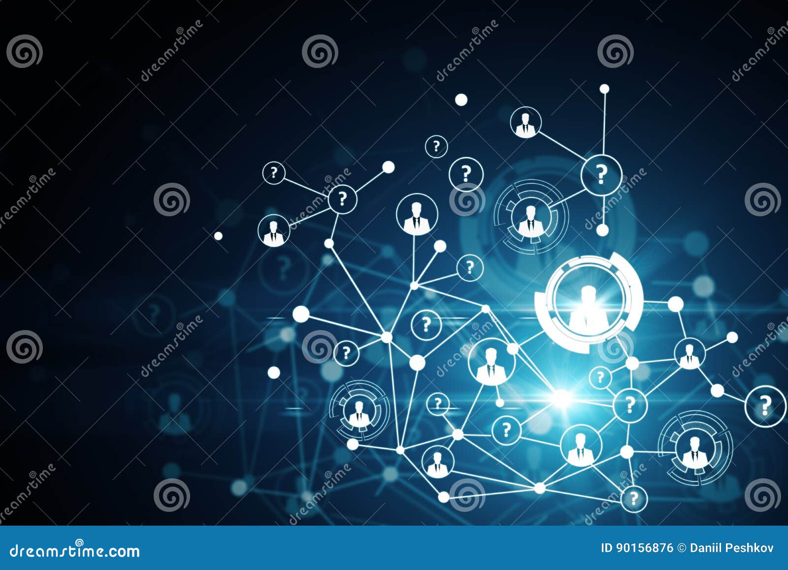 Networking concept stock illustration. Illustration of employee - 90156876