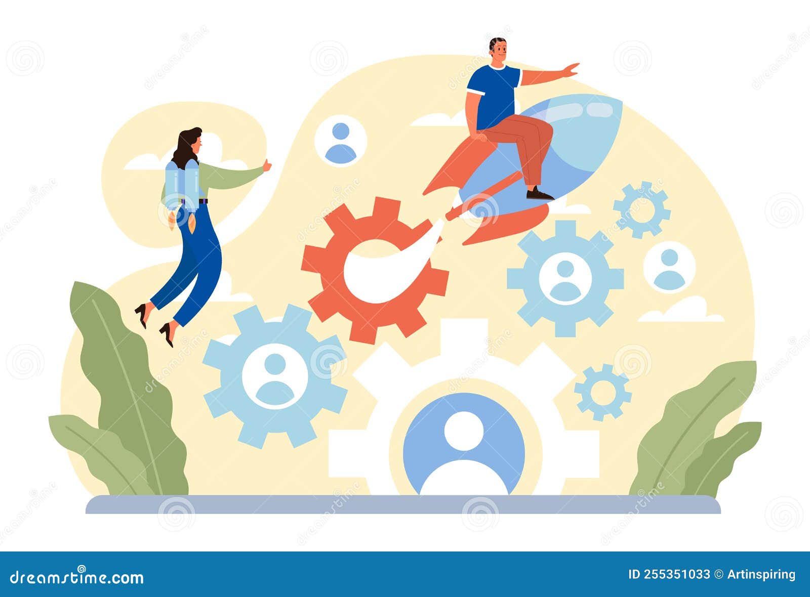 Networking Concept. Employees Collaboration, Establishment of ...