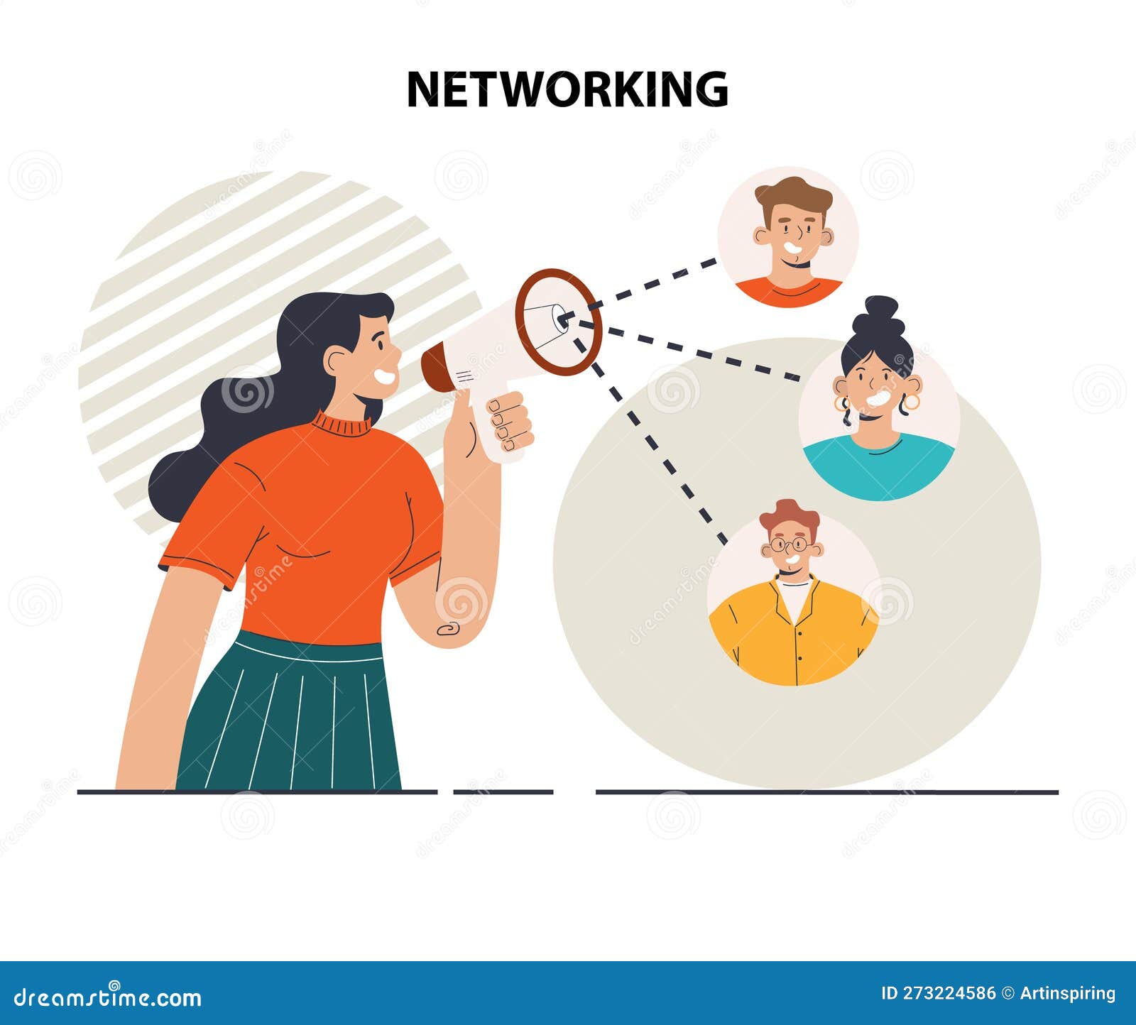 Networking Concept. Employees Collaboration, Establishment of ...