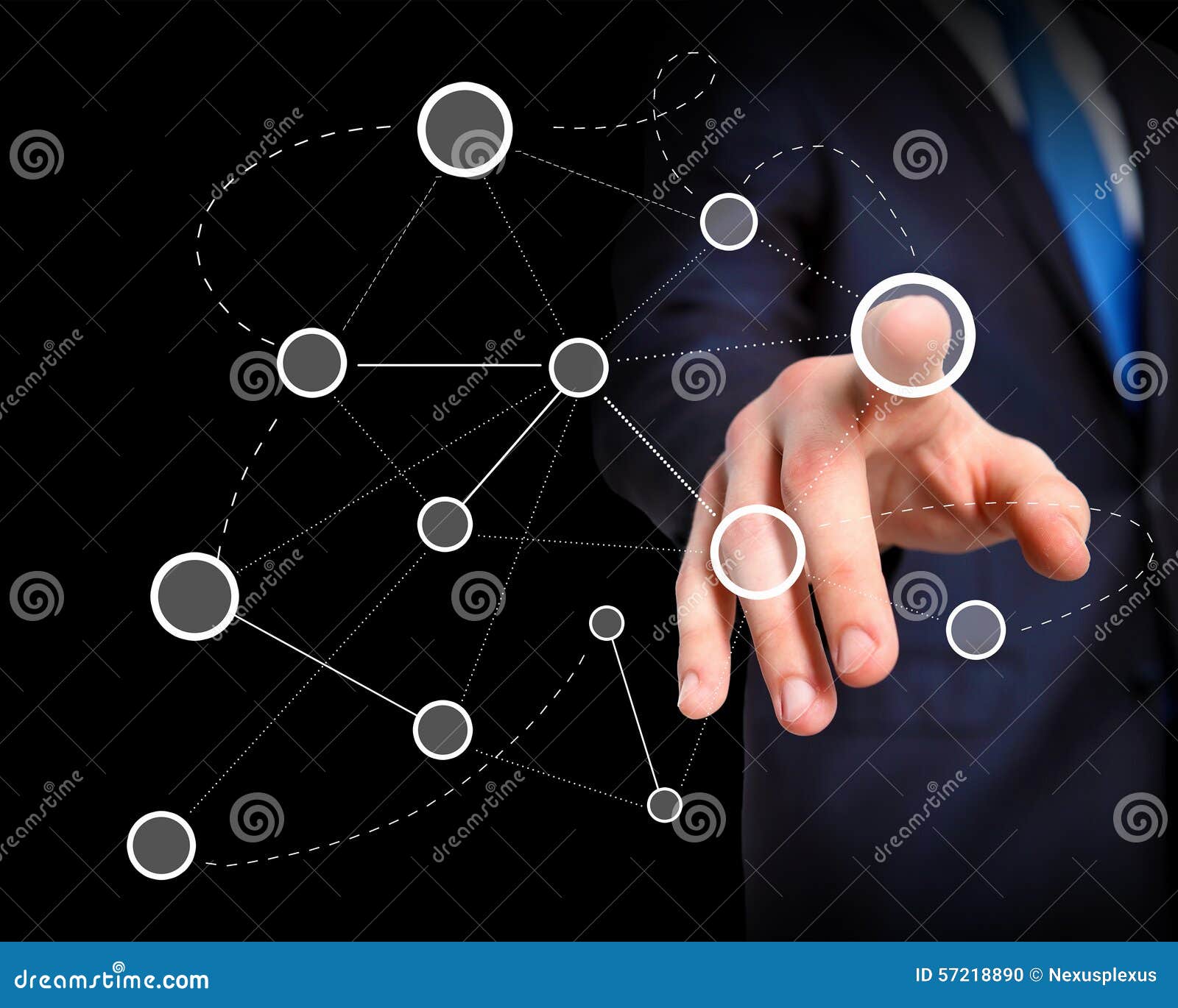 Networking concept stock photo. Image of hand, icon, server - 57218890