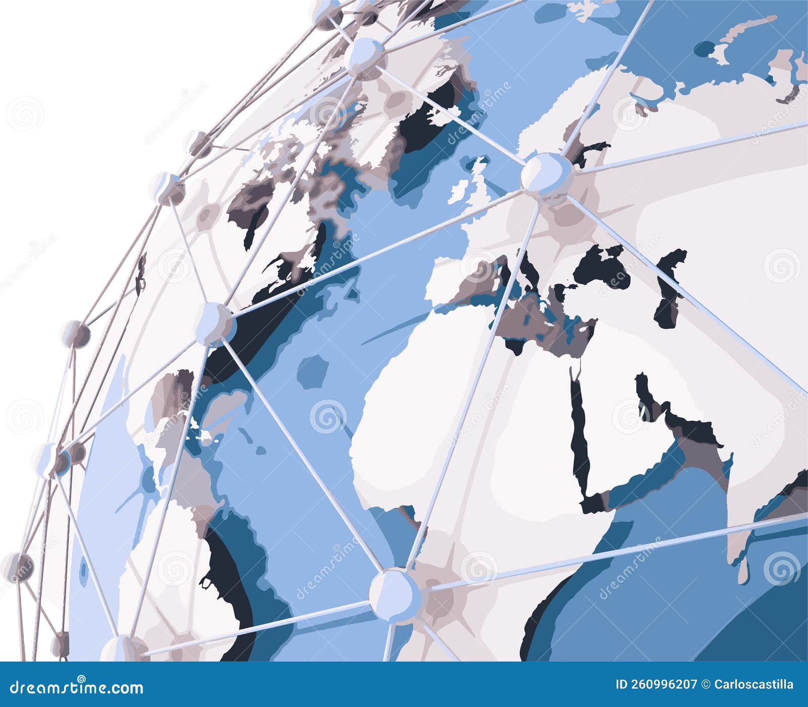 Networking Concept and World Economy and Finance. Stock Vector ...