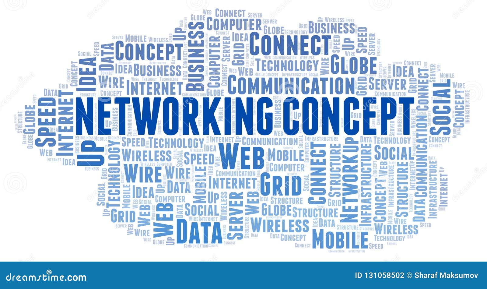 Networking Concept Word Cloud. Stock Illustration - Illustration of ...