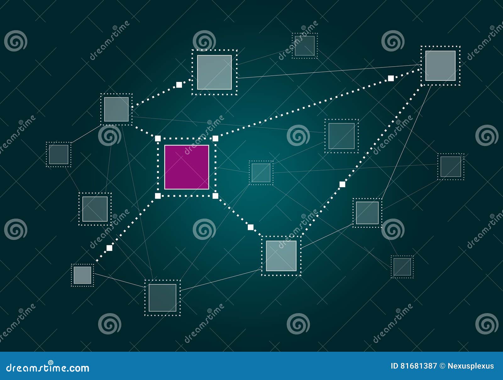 Networking and Connection Backdrop Stock Illustration - Illustration of ...