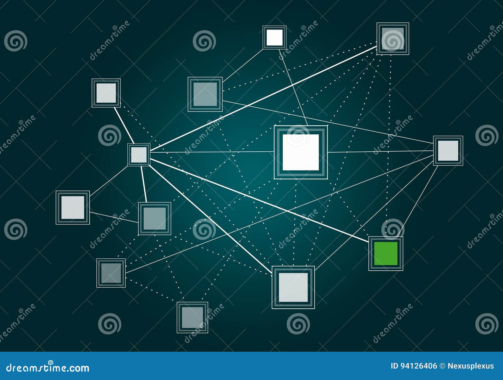 Networking and Connection Backdrop Stock Illustration - Illustration of ...