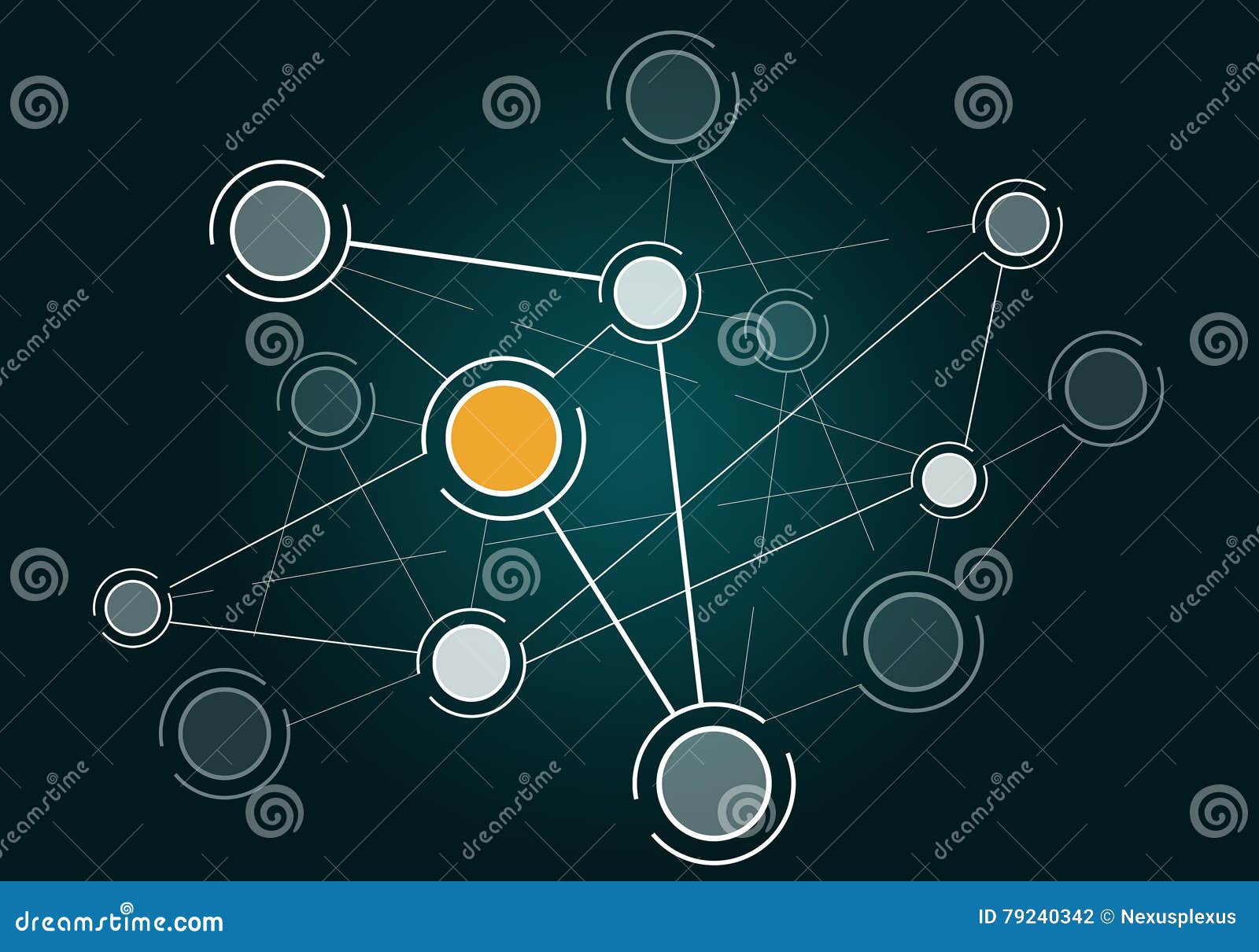 Networking and Connection Backdrop . Mixed Media Stock Illustration ...