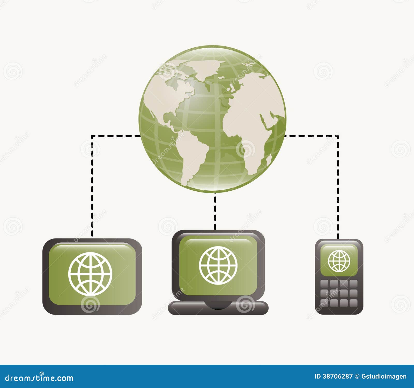 Networking design stock vector. Illustration of multitouch - 38706287