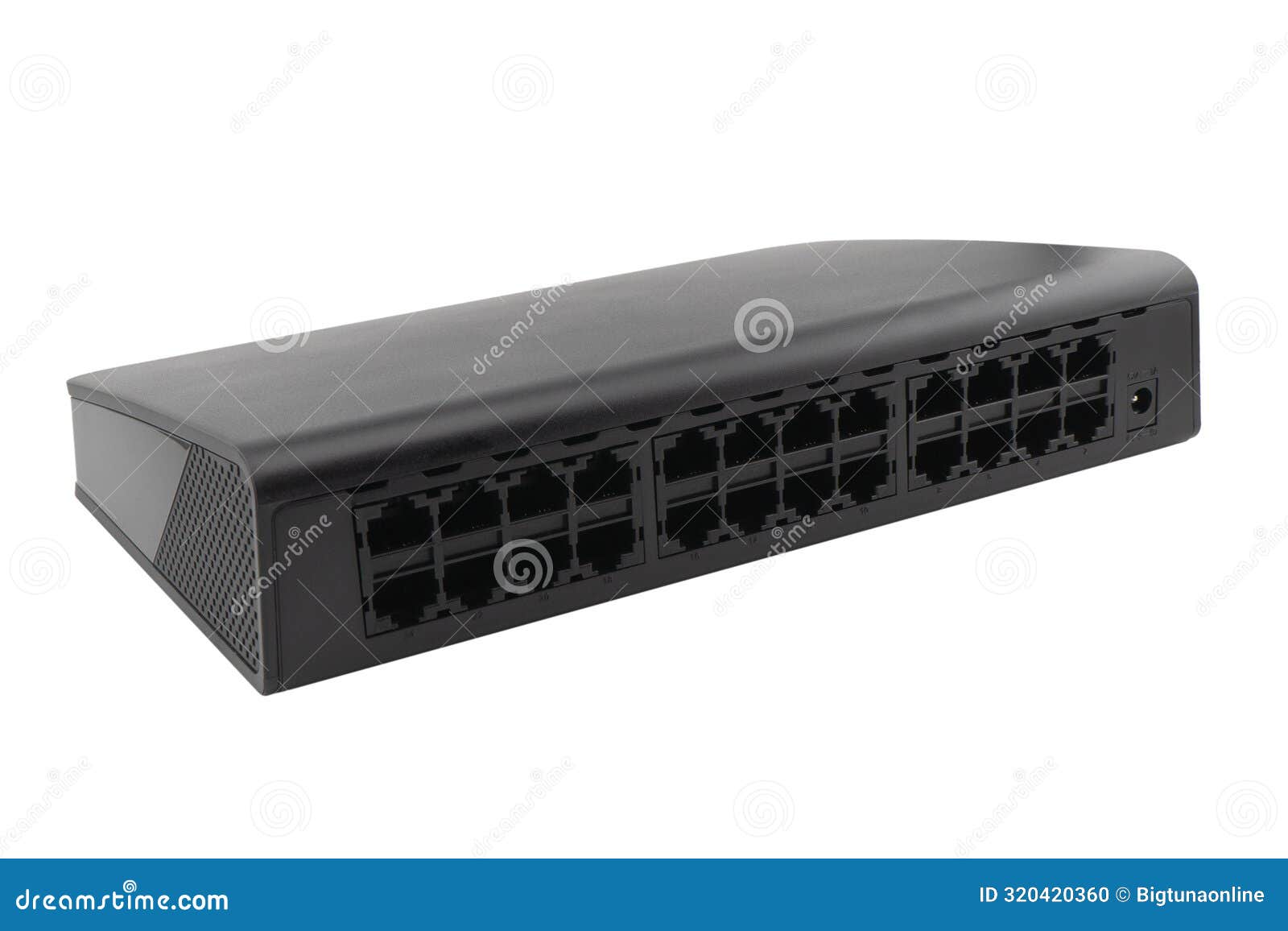 Networking Ethernet 24 Port Switch Isolated On White Background ...