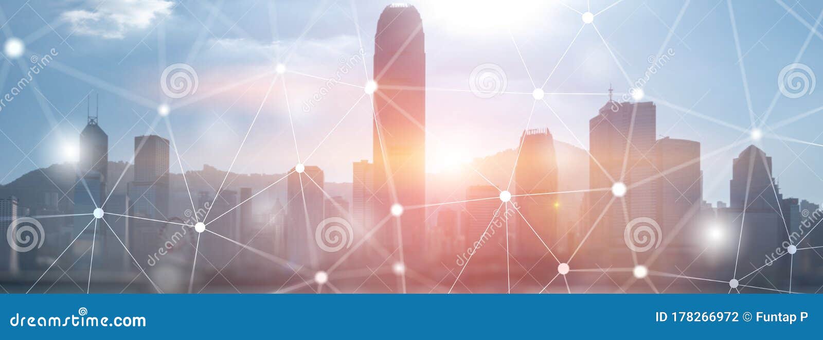 Networking Fast Wireless Internet Concept Iot Network Telecommunication ...