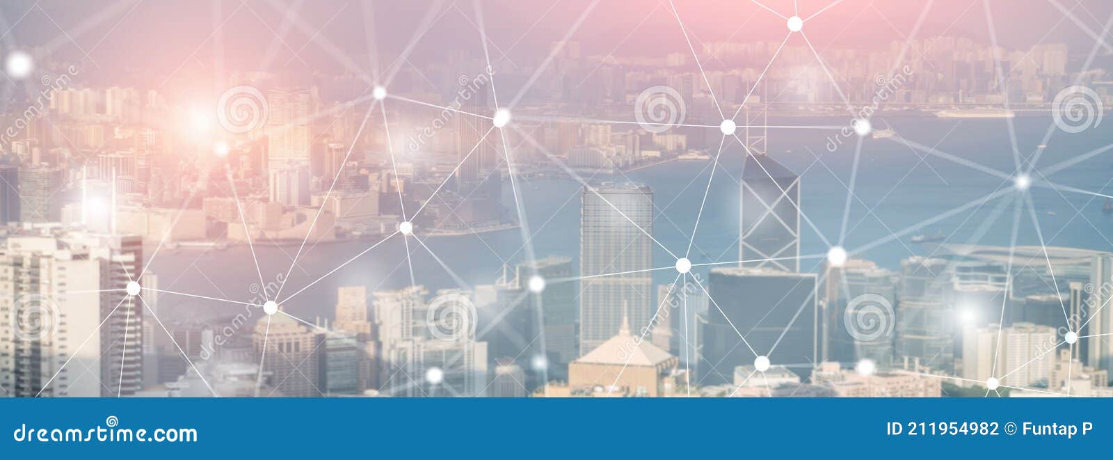 Networking Fast Wireless Internet Concept Iot Network Telecommunication ...