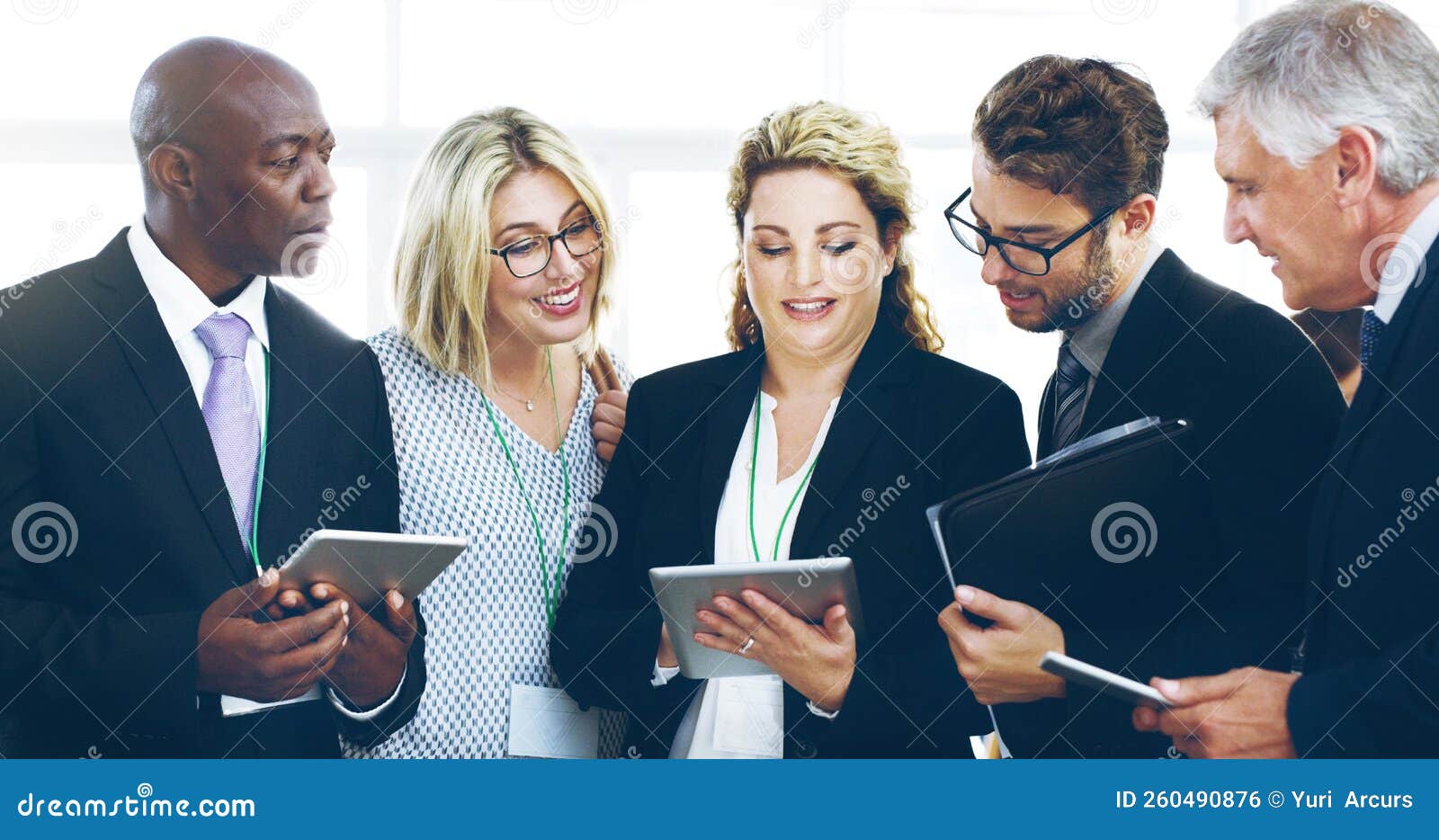Networking. a Group of Corporate Businesspeople Standing in a Huddle ...