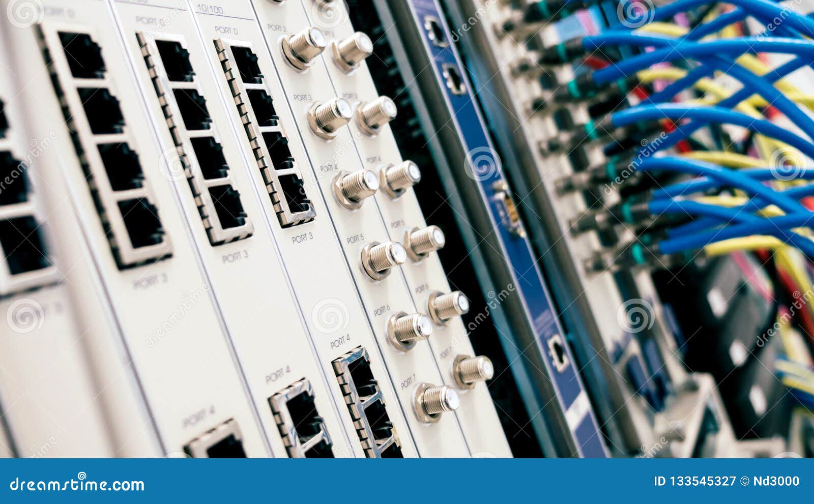 Networking Hardware Used by Isps Stock Image - Image of network, plug ...