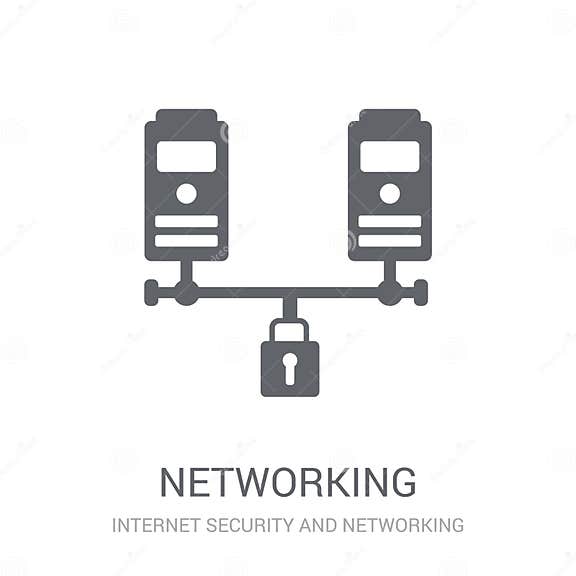 Networking Icon. Trendy Networking Logo Concept on White Background ...