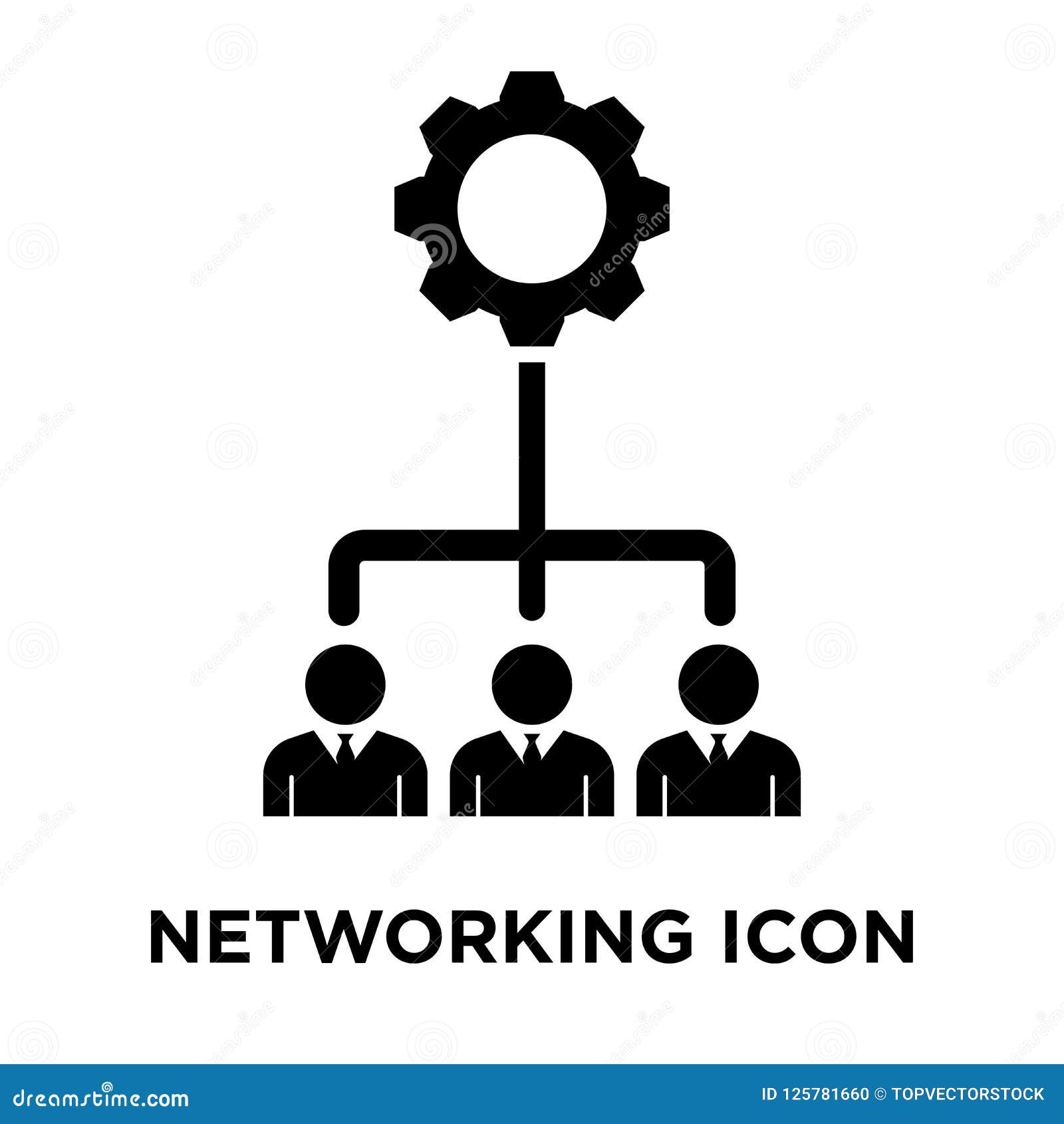 Networking Icon Vector Isolated on White Background, Logo Concept of ...