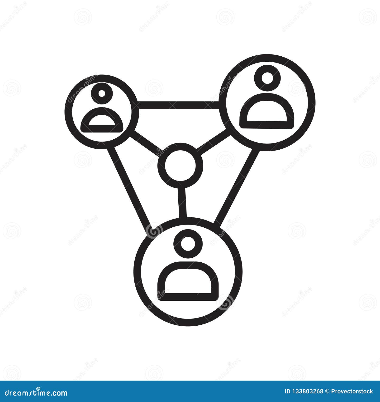 Networking Icon Vector Sign and Symbol Isolated on White Background ...