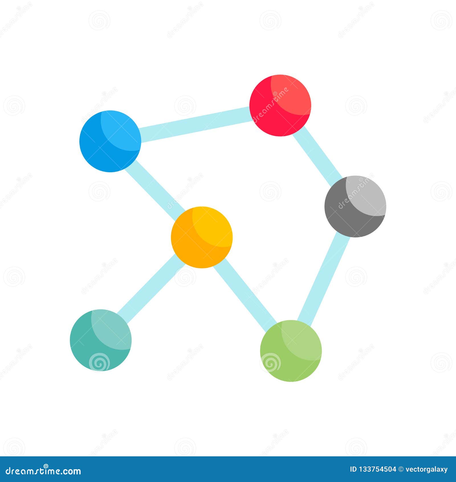 Networking Icon Vector Sign and Symbol Isolated on White Background ...