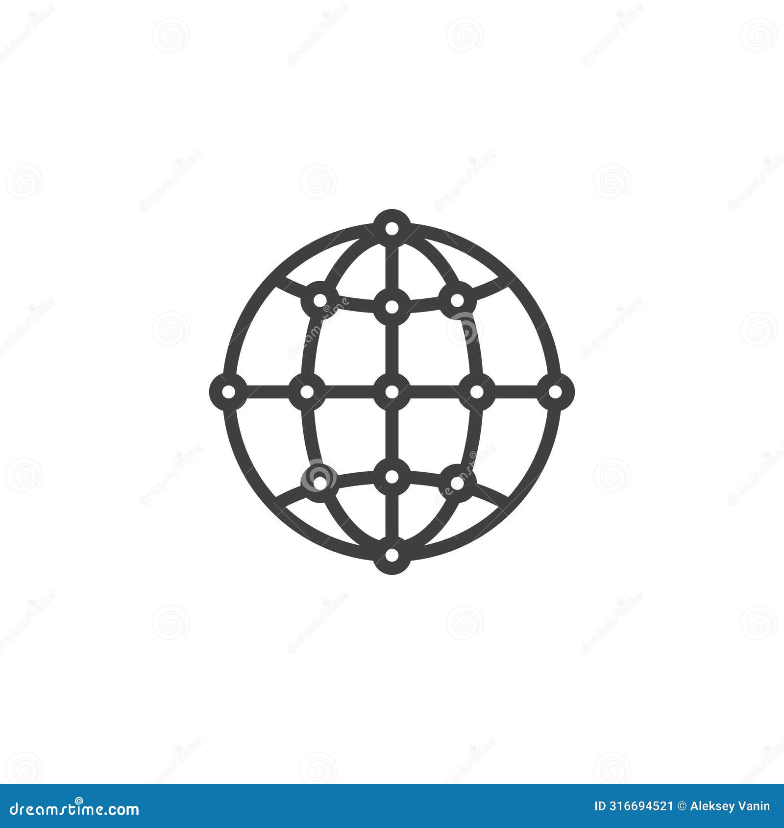 Networking Infrastructure Line Icon Stock Vector - Illustration of ...