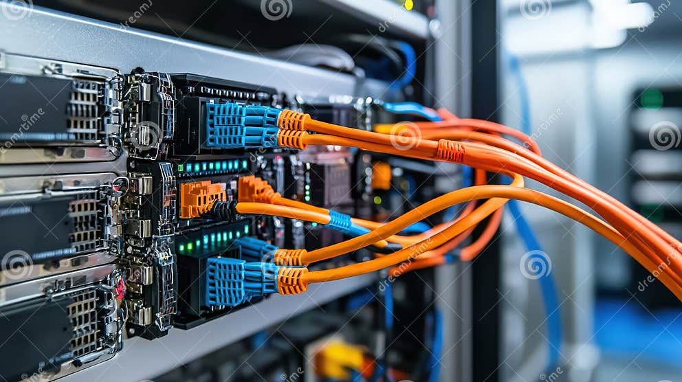 Networking Infrastructure Setup Data Center Technology Equipment High ...