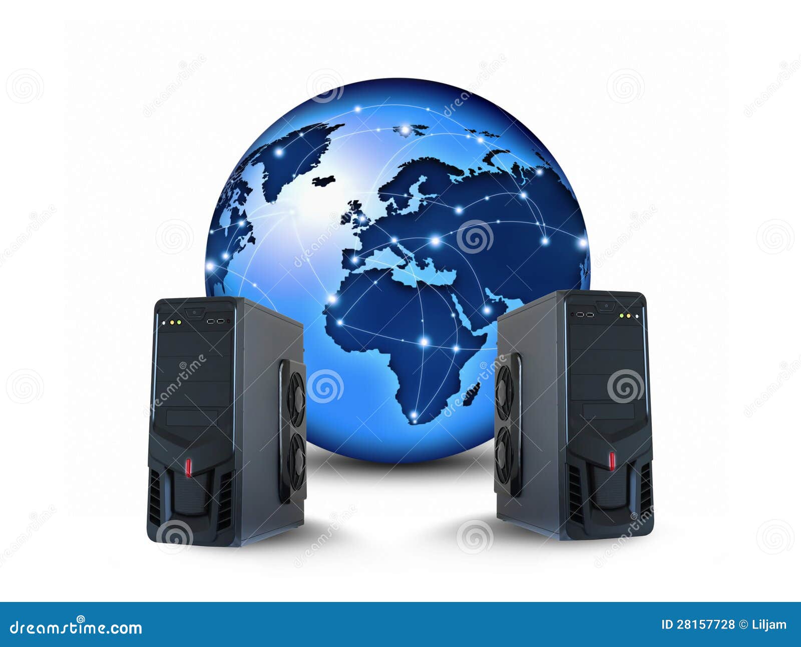 Networking/Internet Concept Stock Illustration - Illustration of ...