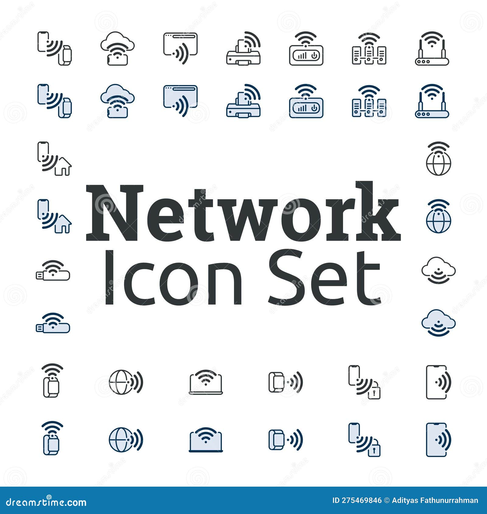 Networking Made Easy: Icon Set Stock Vector - Illustration of contact ...
