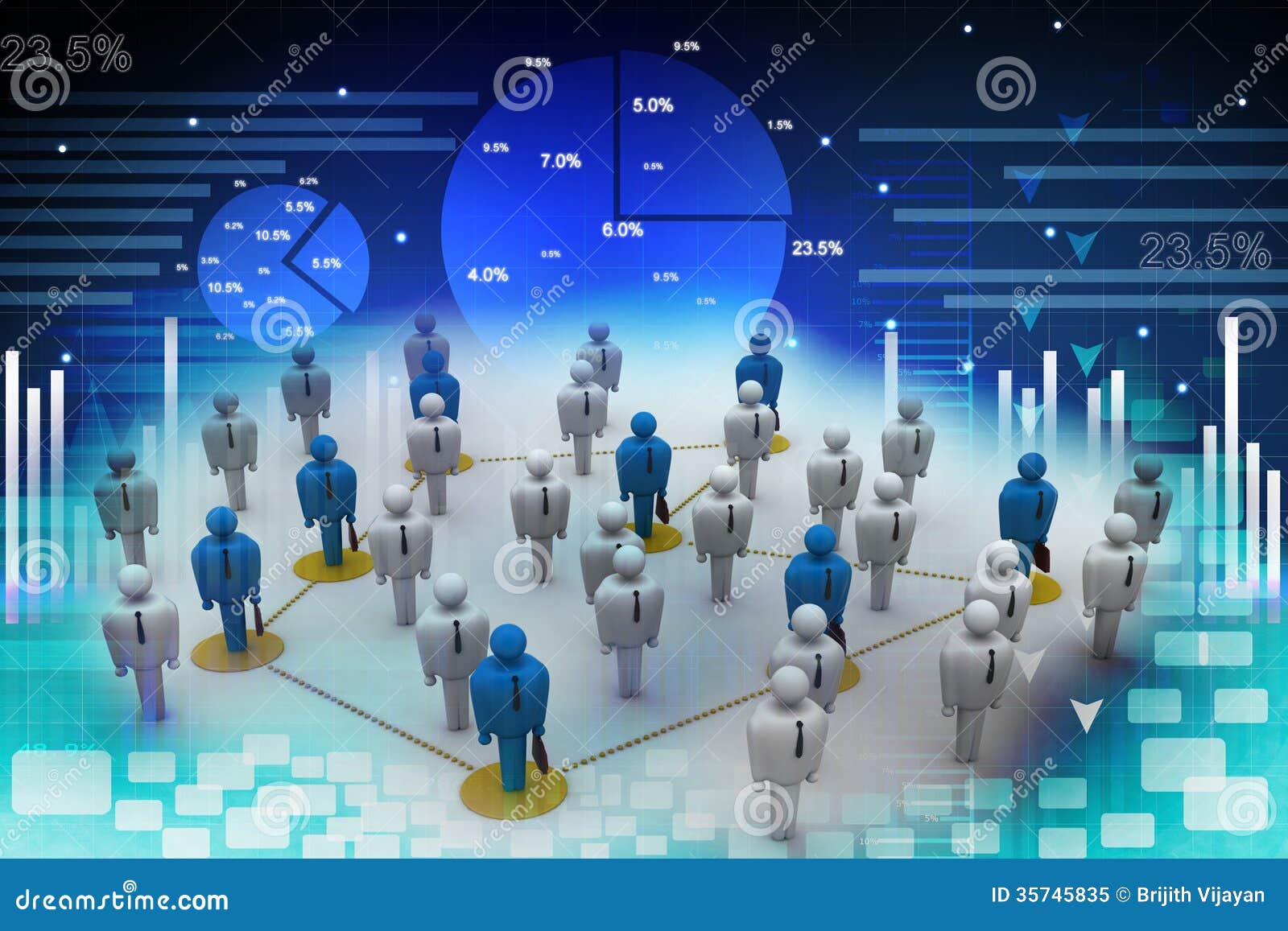 Networking people stock illustration. Illustration of gold - 35745835