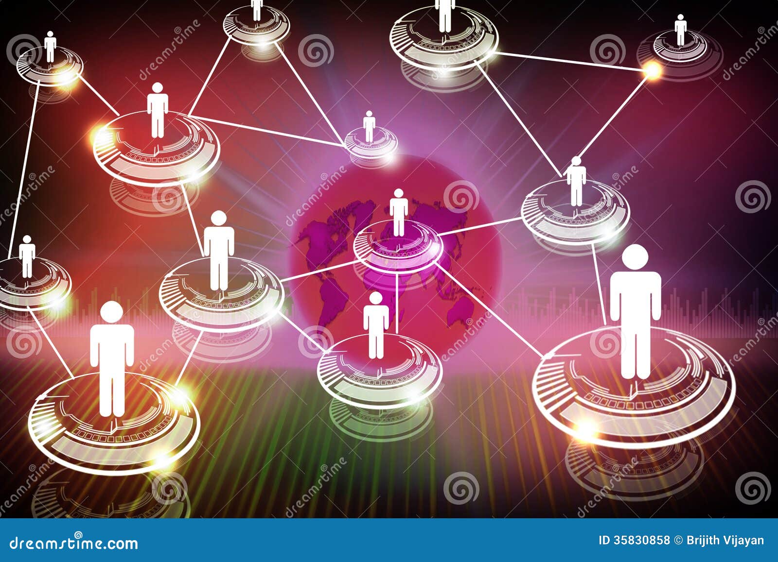 Networking people stock illustration. Illustration of chart - 35830858