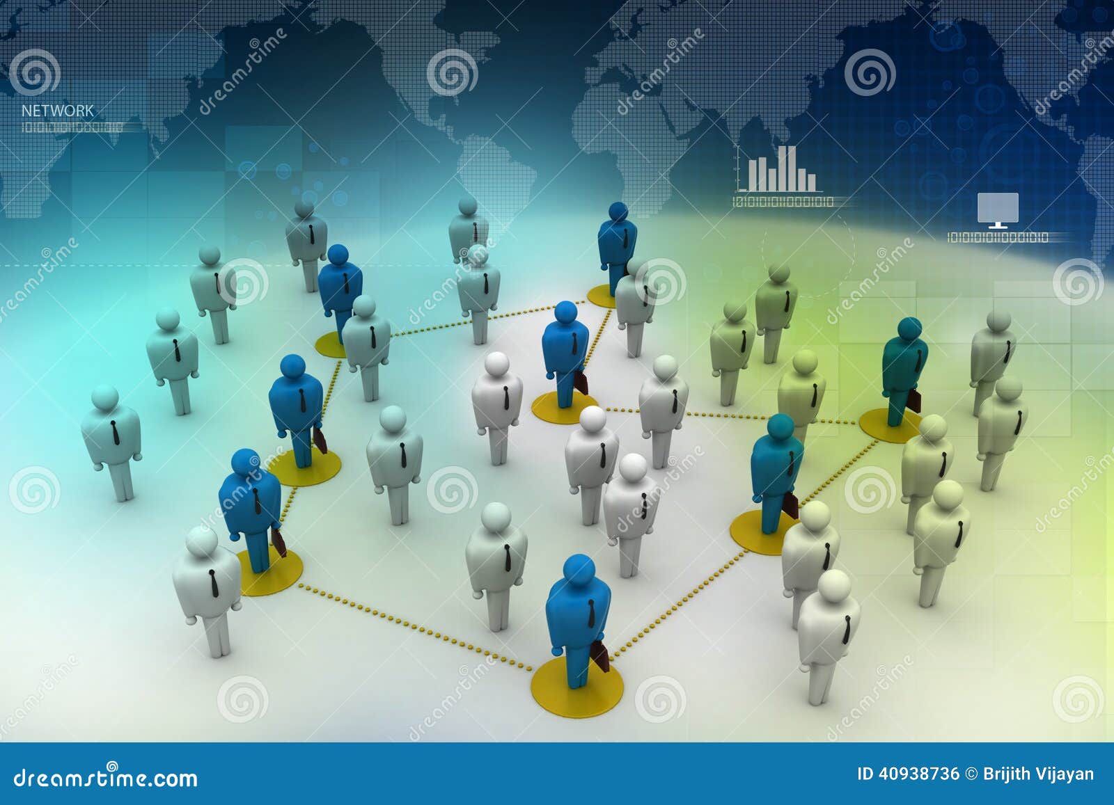 Networking people stock illustration. Illustration of system - 40938736