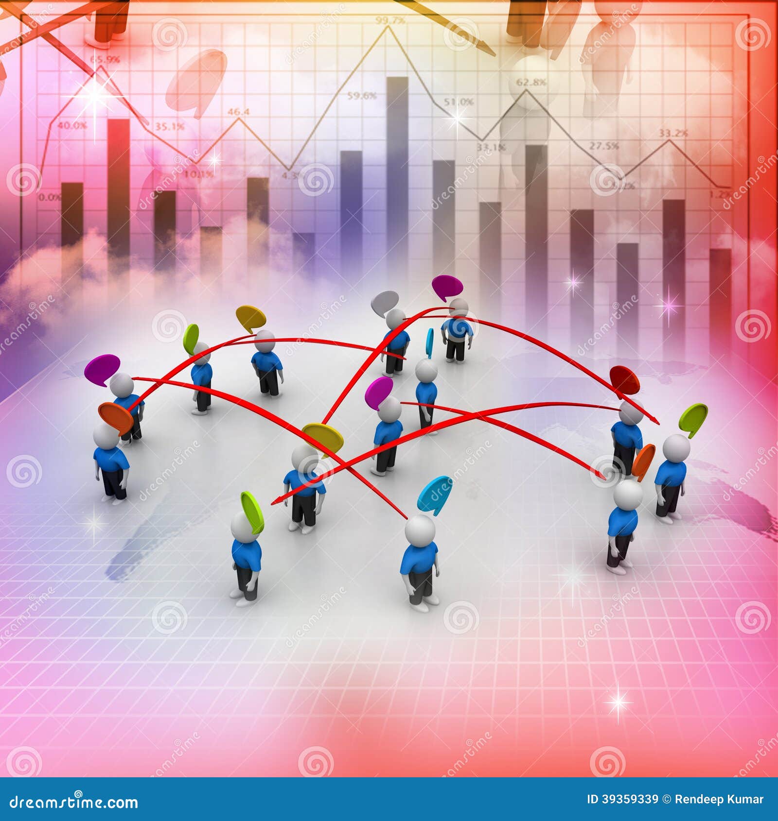 Networking people stock illustration. Illustration of blue - 39359339
