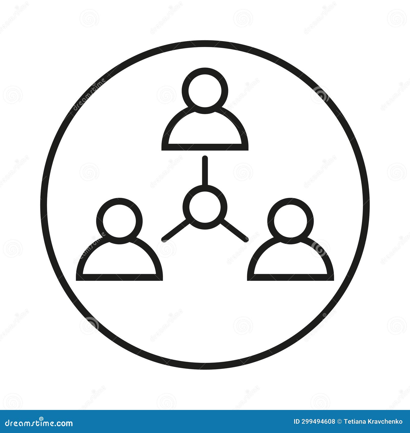 Networking People Icon. Teamwork Social Network Sign. Vector ...