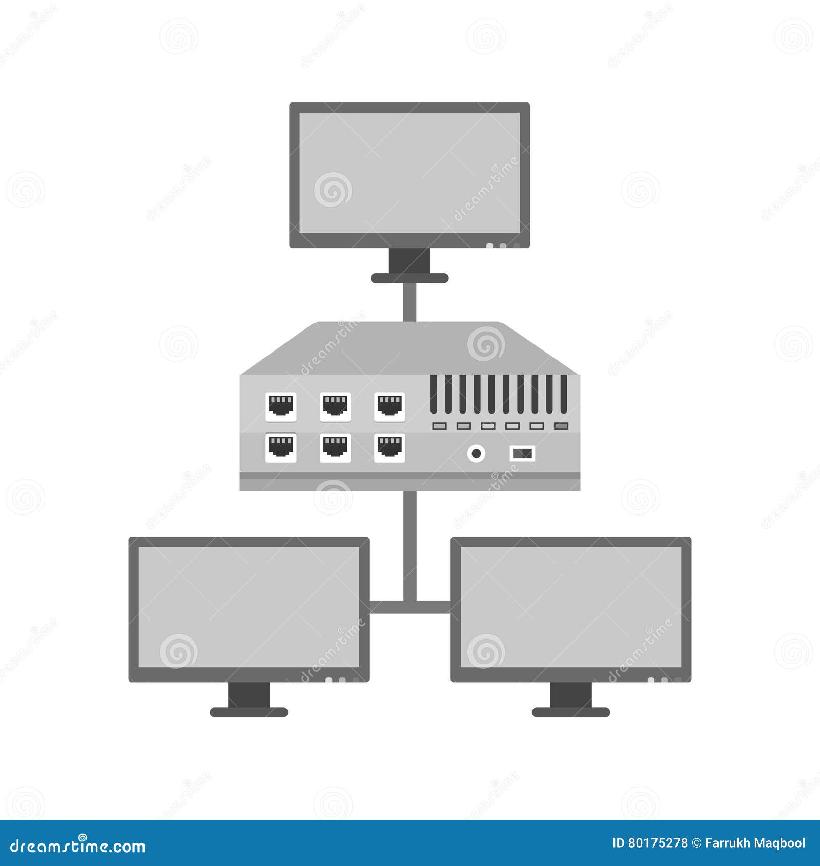 Networking Switch stock vector. Illustration of uplink - 80175278