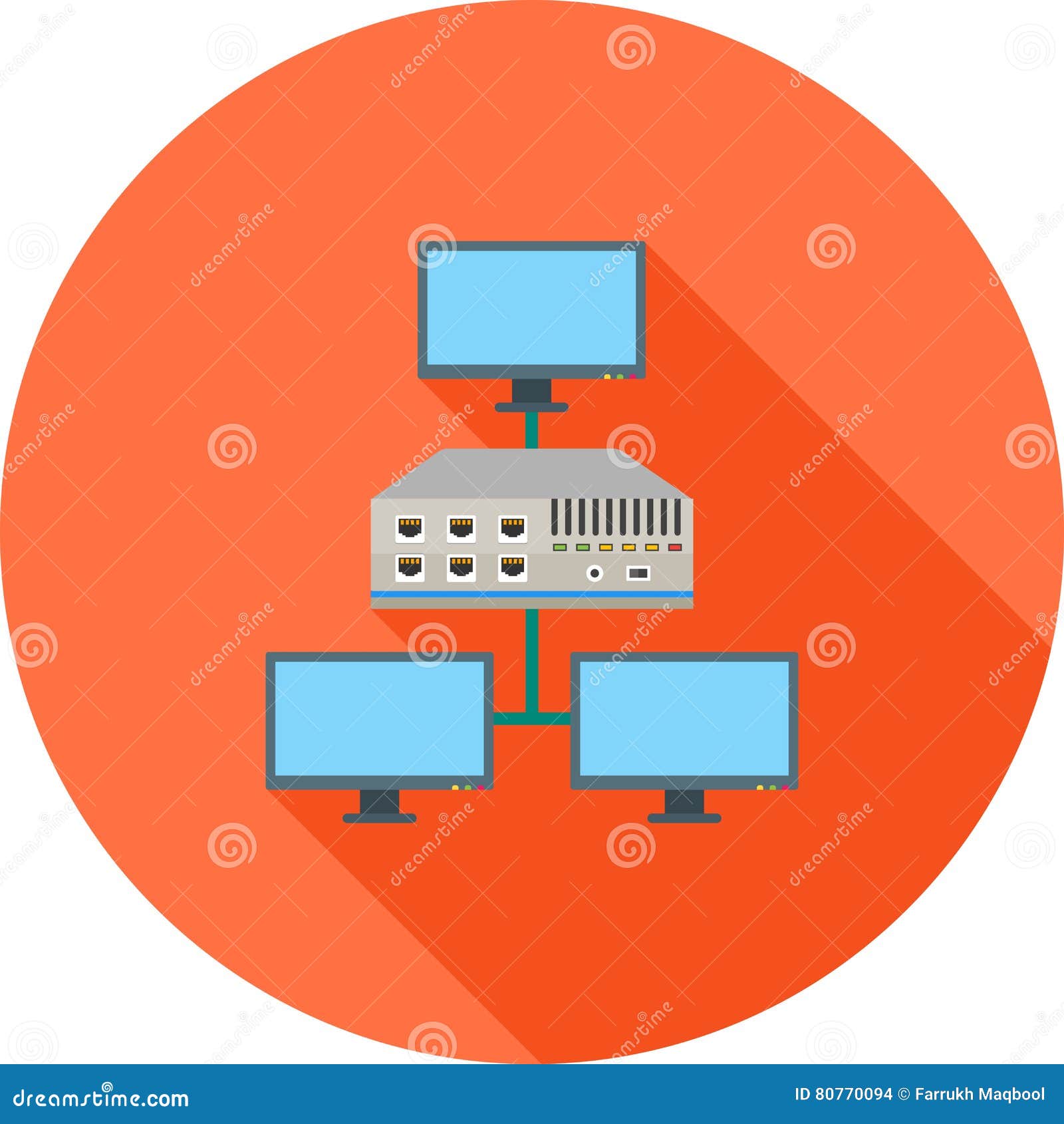Networking Switch stock vector. Illustration of design - 80770094