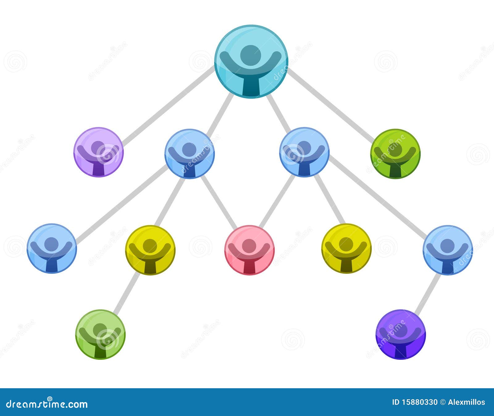 Networking / Teamwork stock vector. Illustration of pyramid - 15880330