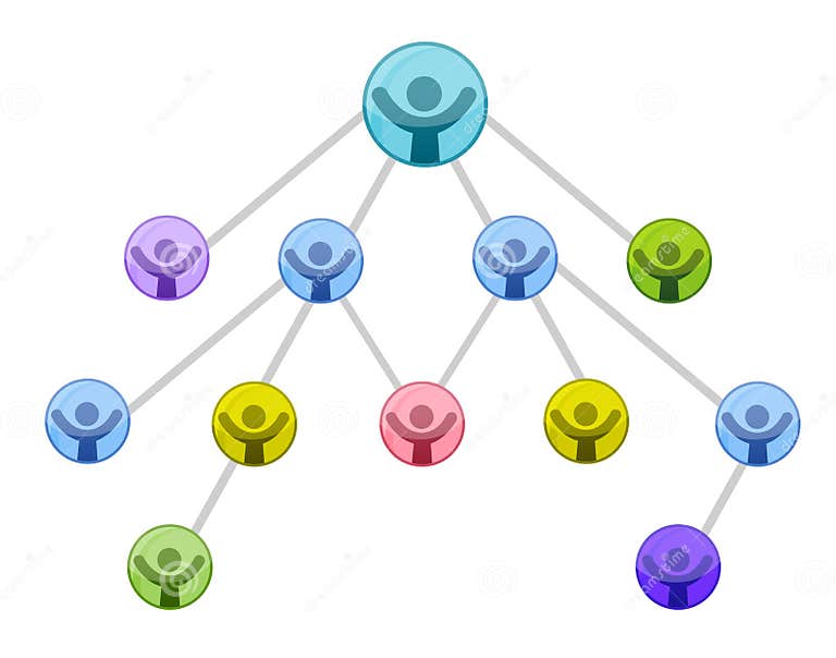 Networking / Teamwork stock vector. Illustration of pyramid - 15880330