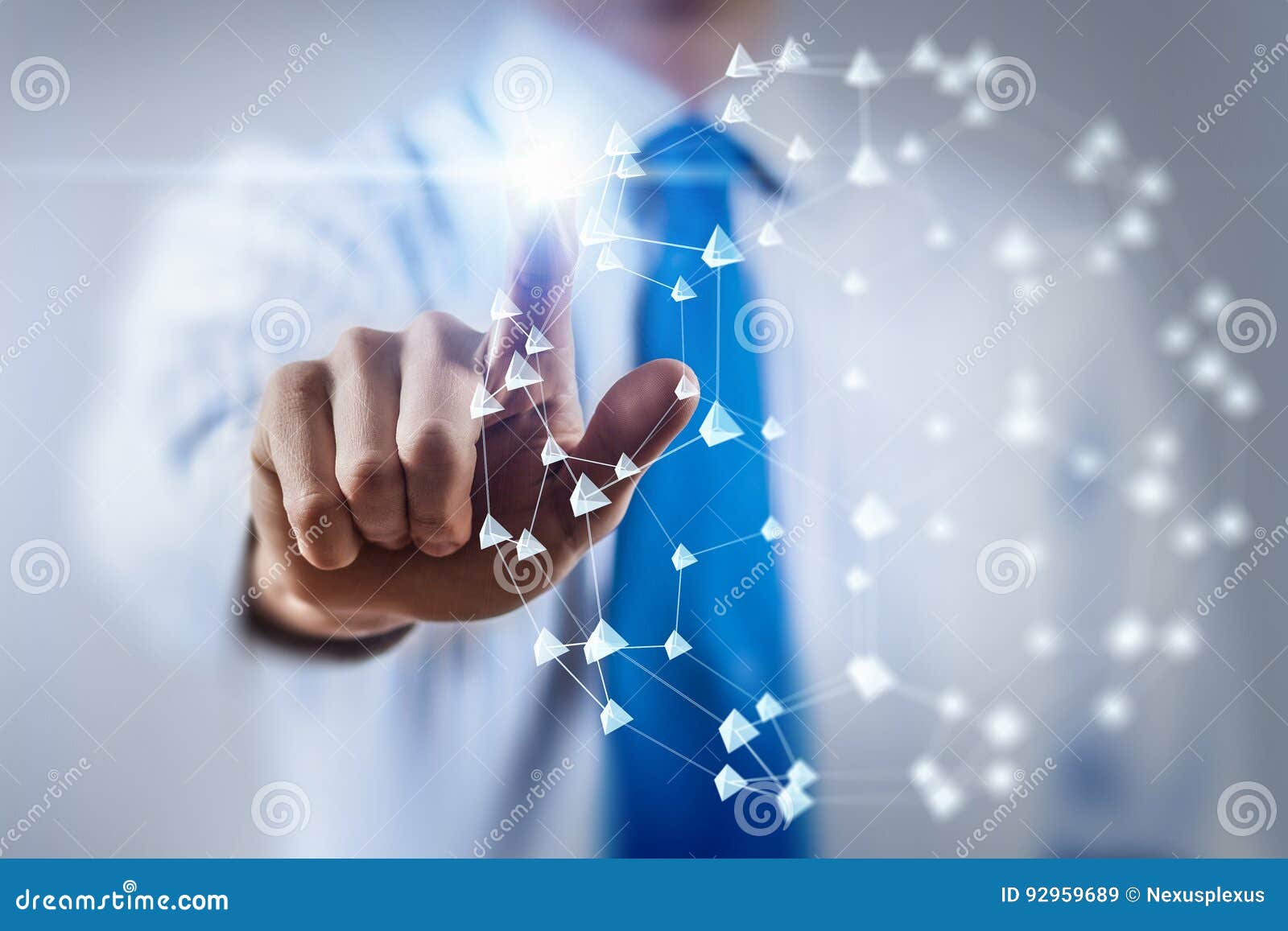 Networking Technologies and Social Interaction Stock Image - Image of ...