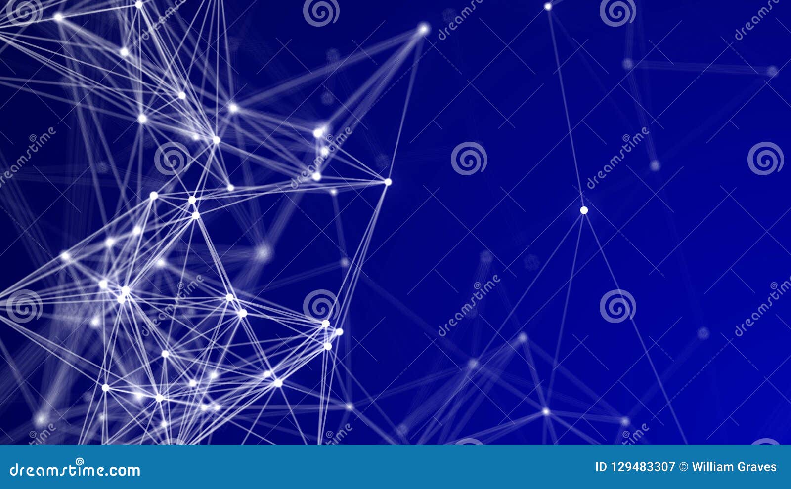 Networking And Technology Background - Deep Blue Gradient With White ...