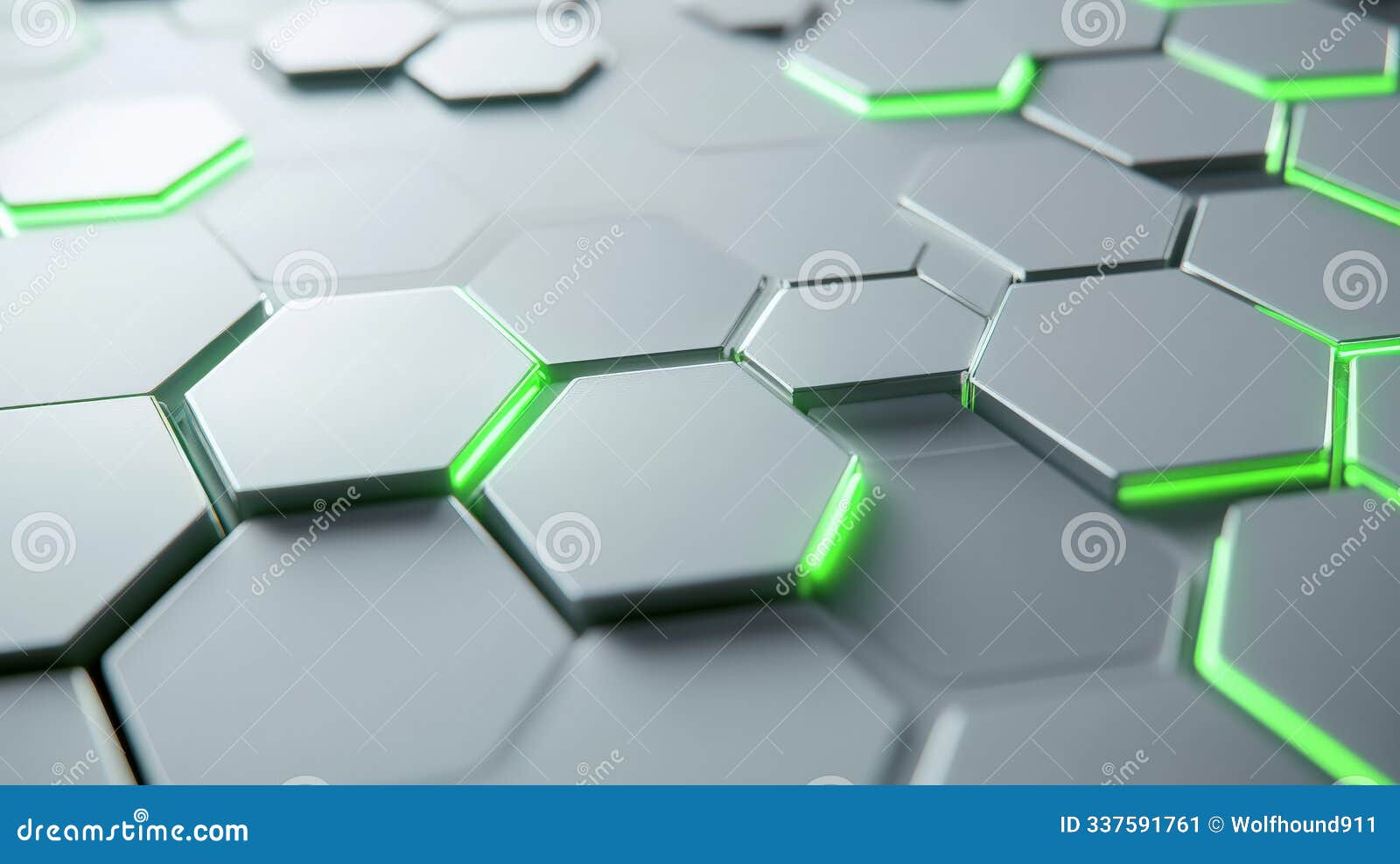 Networking-themed Background with a Grid of Interconnected Hexagons in ...