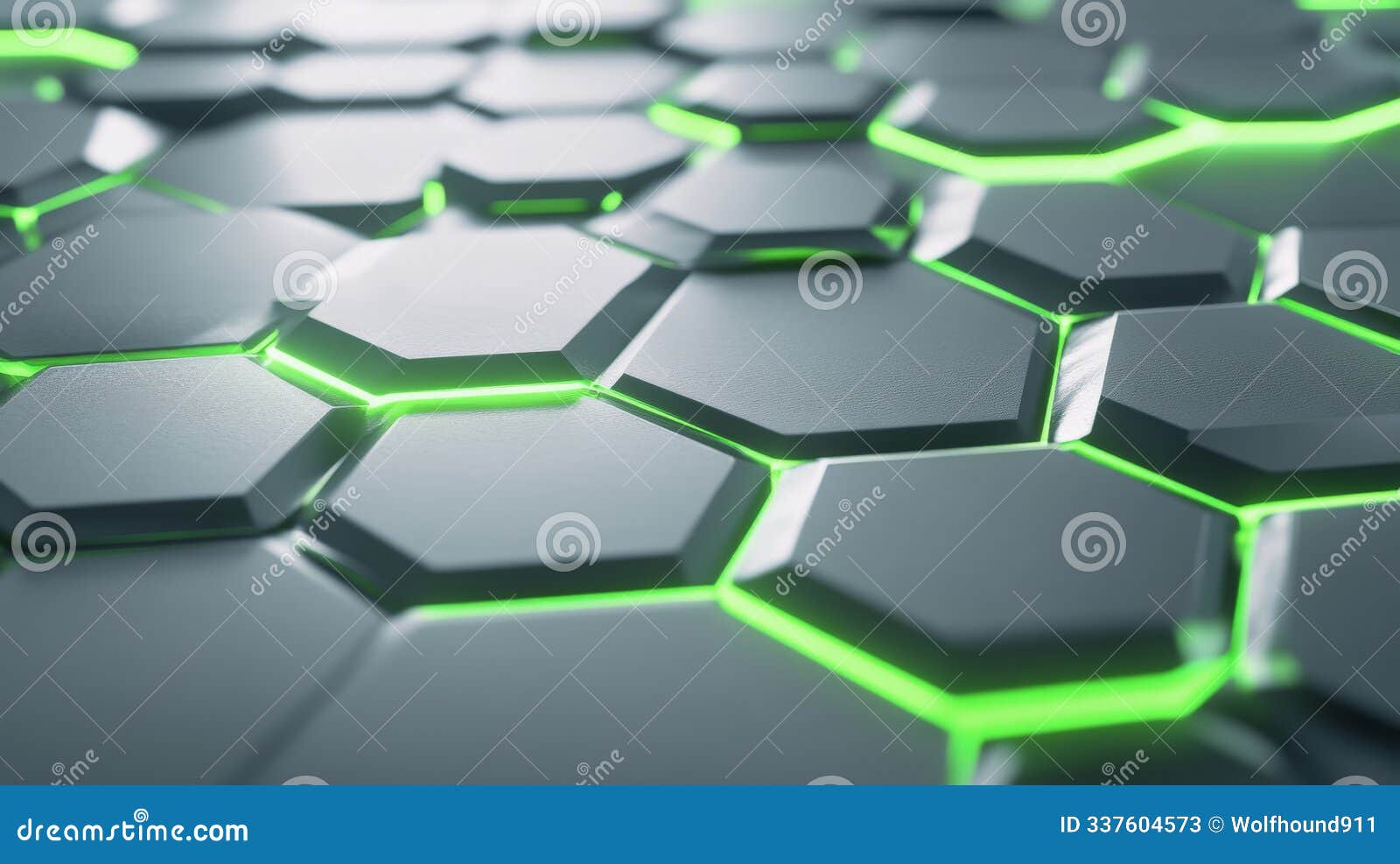 Networking-themed Background with a Grid of Interconnected Hexagons in ...