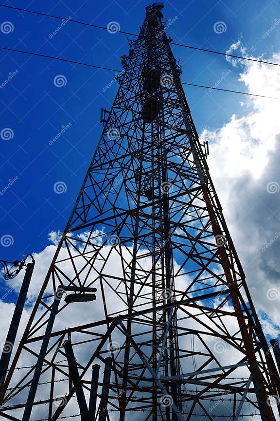 Networking tower stock image. Image of networking, provider - 259014201