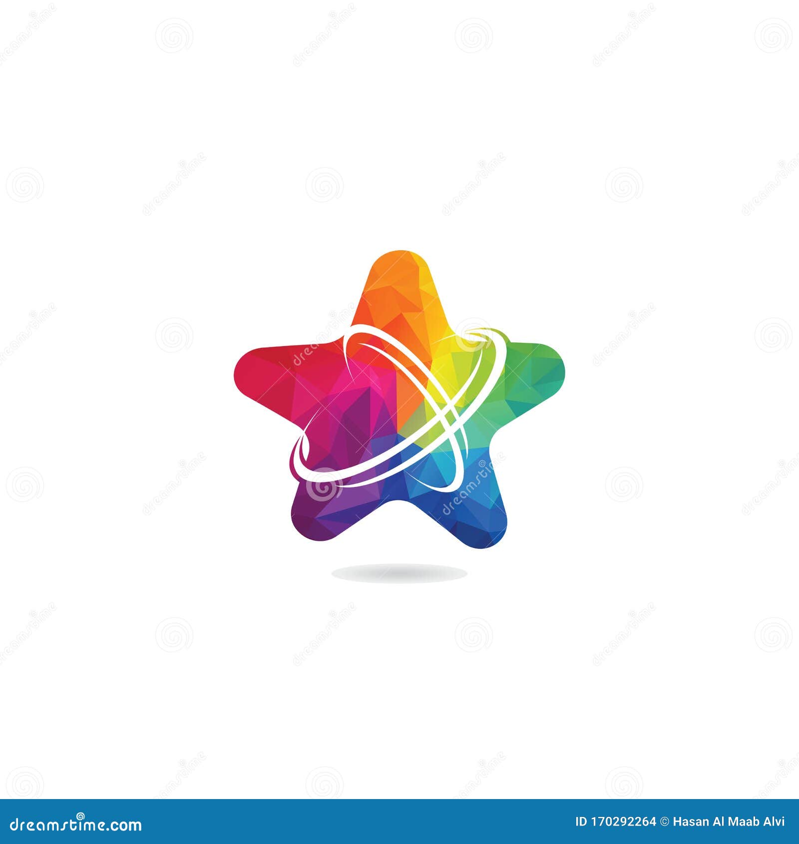 Star Networking Vector Logo Design. Stock Vector - Illustration of ...