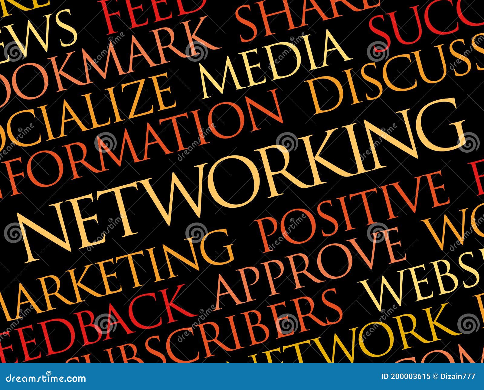 Networking word cloud stock illustration. Illustration of information ...