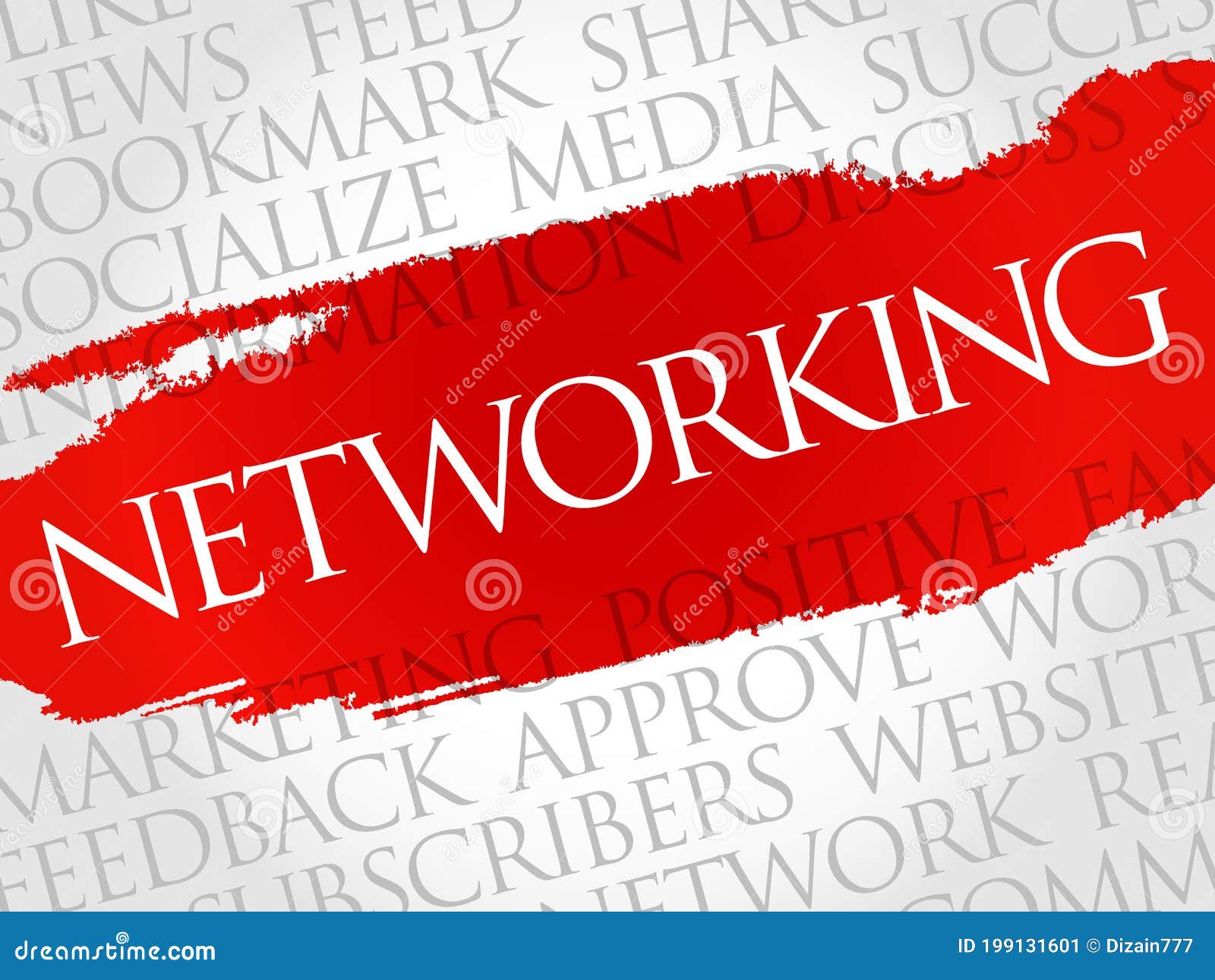Networking word cloud stock illustration. Illustration of background ...