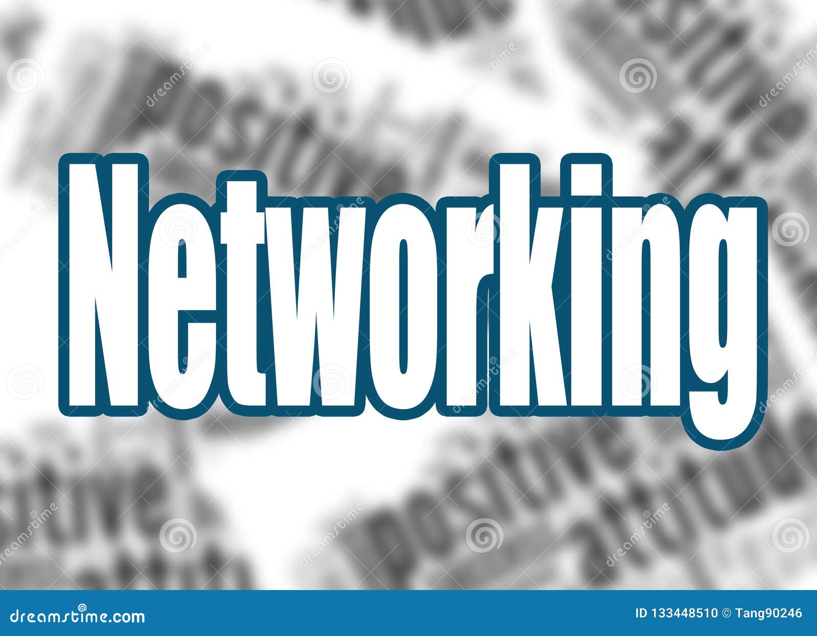 Networking Word Showing Relationships And Computer Communication Stock ...