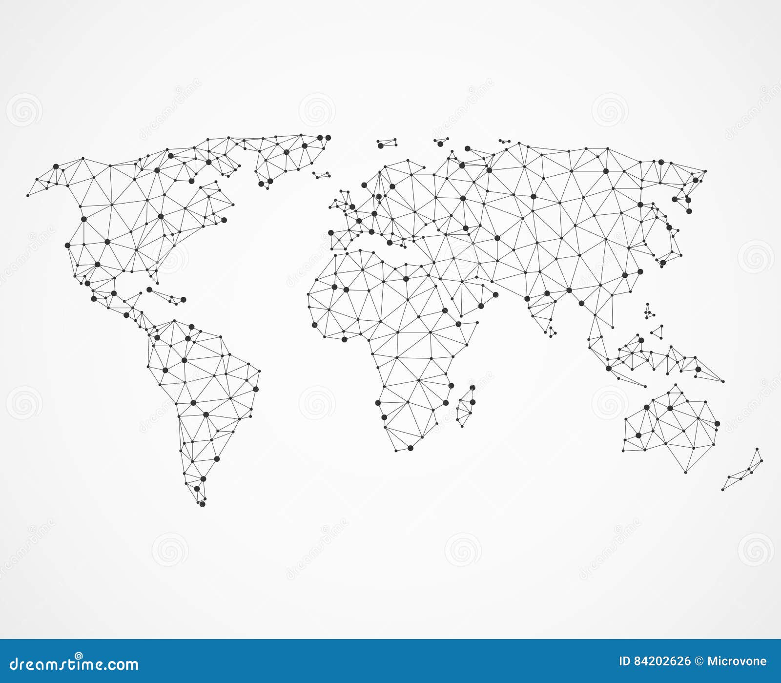 Networking World Map Texture Low Poly Earth Vector Global