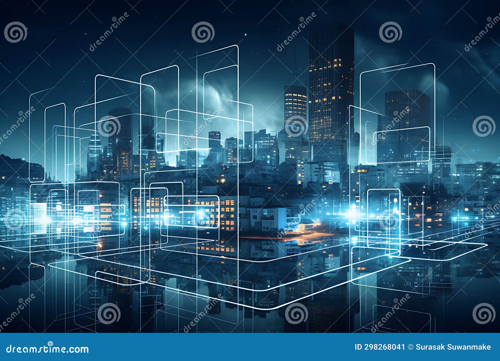 Networks and Artificial Intelligence Technology or Chatbot Chat AI To ...