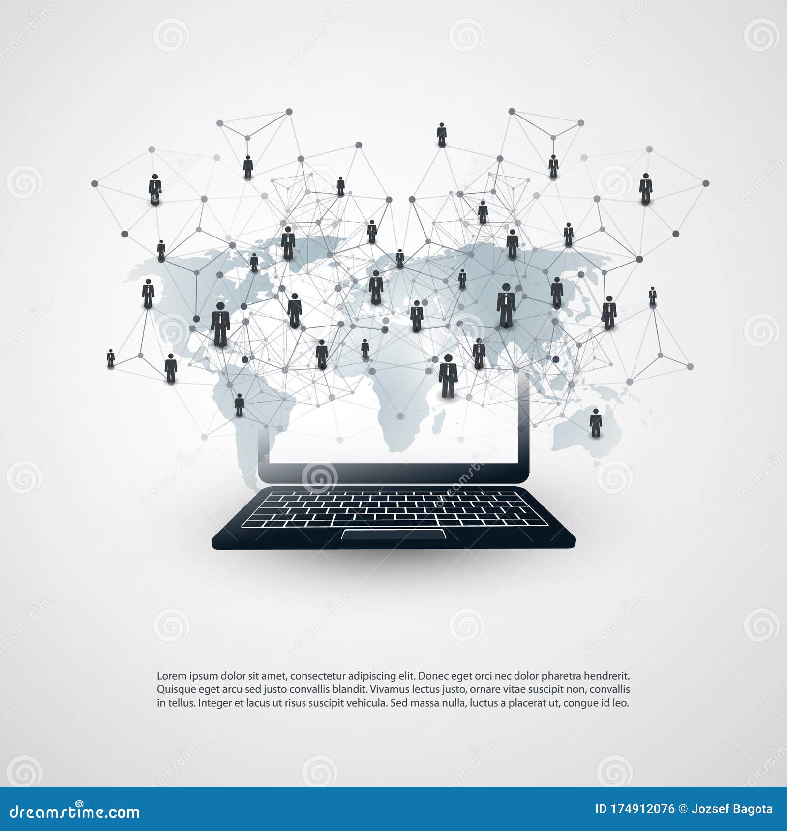 Networks - Business Connections Stock Vector - Illustration of figure ...