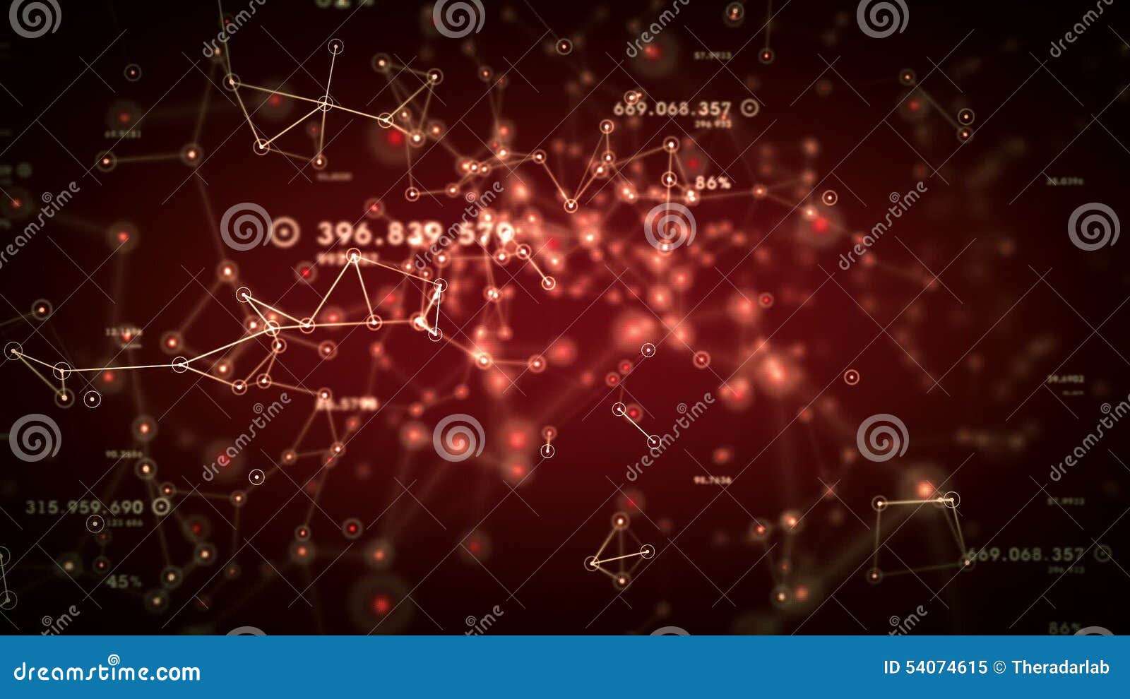 Networks and Data Red Tracking Stock Video - Video of industry, cloud ...