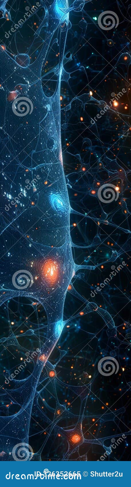 A Networks Nerve Center Alive With The Ebb And Flow Of Glowing Data ...