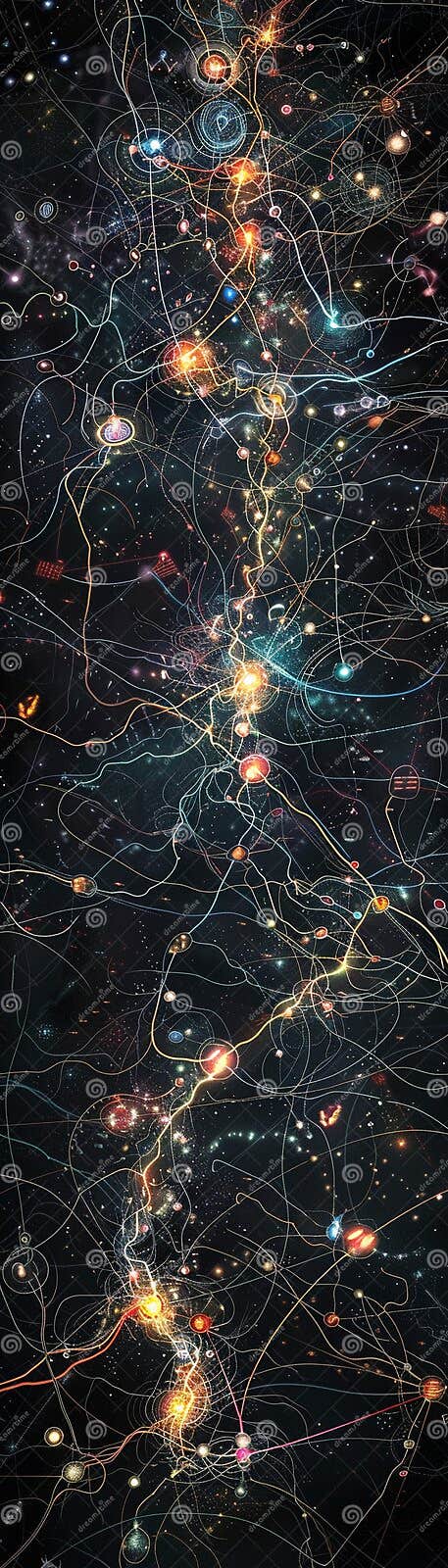 A Networks Nerve Center Alive with the Ebb and Flow of Glowing Data ...