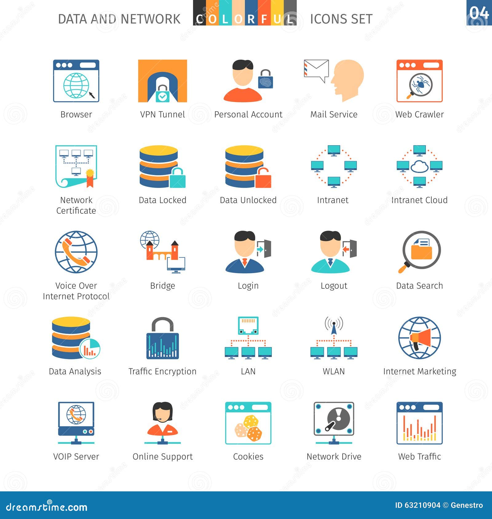 Networks Set 04 stock illustration. Illustration of service - 63210904